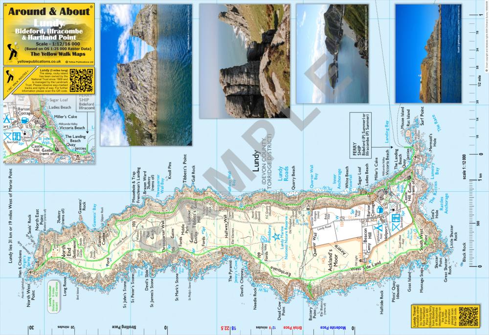 Lundy Island Map