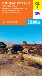 Explorer OL 01 The Peak District - Dark Peak area Walking Map