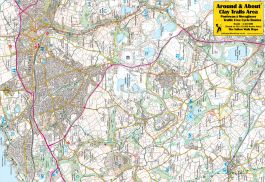 Clay Trails Area, Pentewan & Polgooth Walking Map
