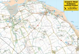 Seahouses, Bamburgh & Beadnell Walking Map