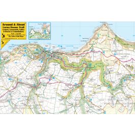 Lorna Doone Trail, Lynmouth, Lynton & the Valley of the Rocks Walking Map
