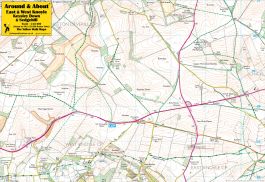 East & West Knoyle, Sedgehill & Keysley Down Walking Map