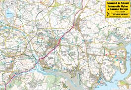 Falmouth, Mylor & Carnon Downs Walking Map