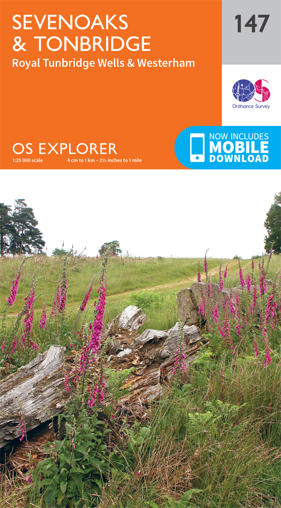 Explorer 147 Sevenoaks and Tonbridge Walking Map