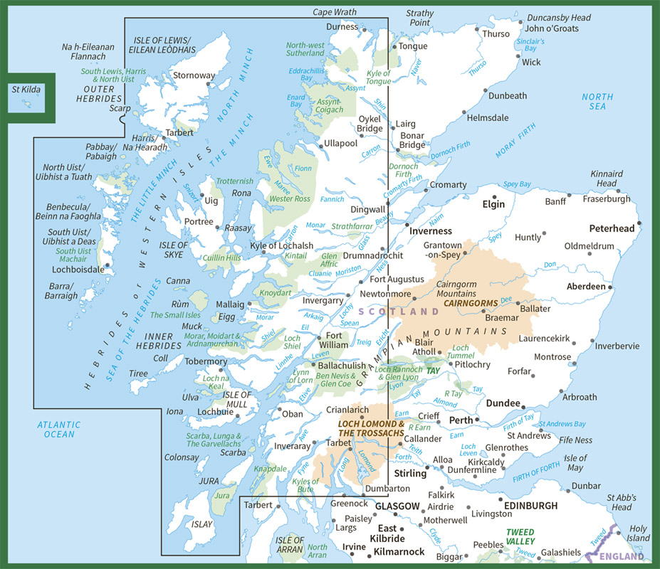Western Isles Scotland Map