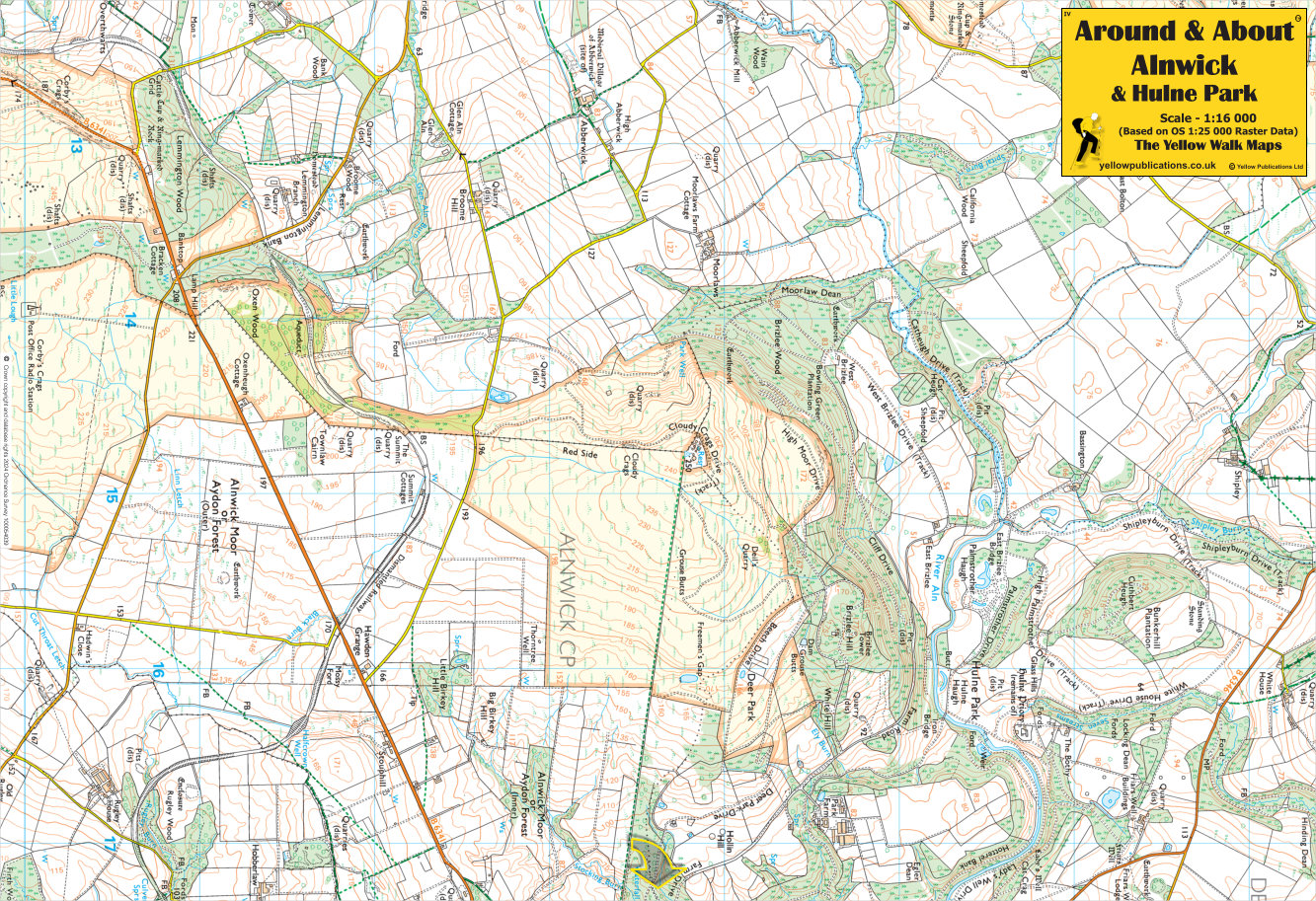 Alnwick & Hulne Park Walking Map