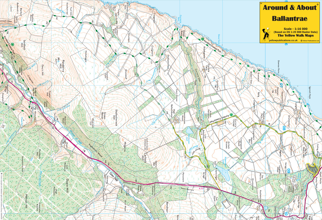 Ballantrae Walking Map