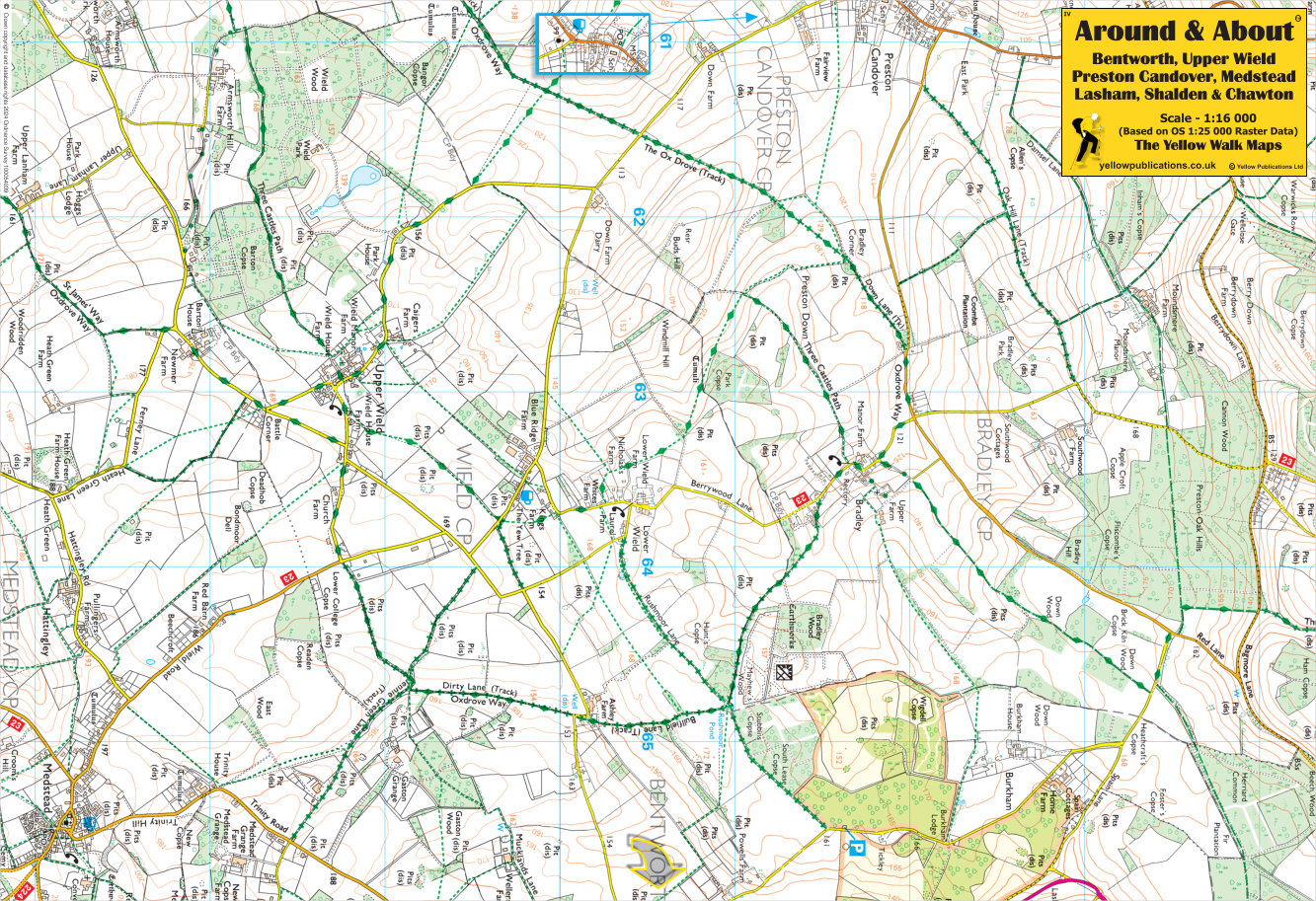 Bentworth, Upper Wield, Preston Candover, Medstead, Lasham, Shalden ...