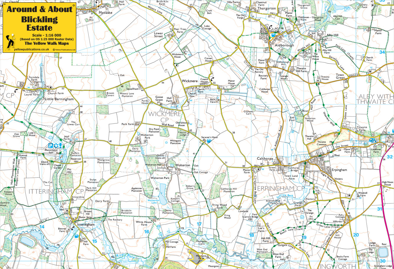 Blickling Estate Walking Map