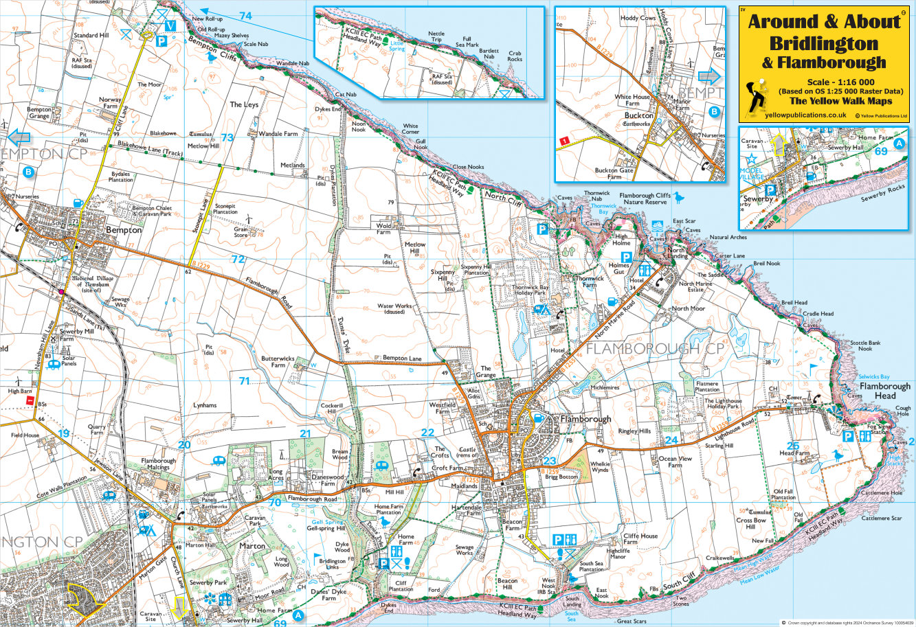 Bridlington & Flamborough Walking Map