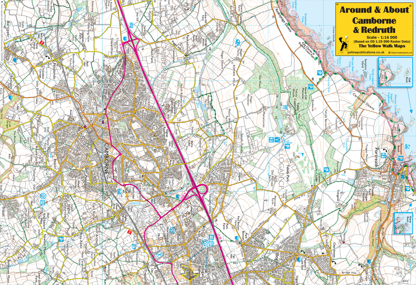 Camborne & Redruth Walking Map