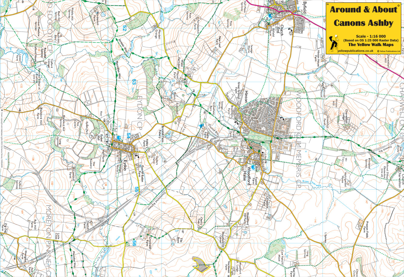 Canons Ashby Walking Map
