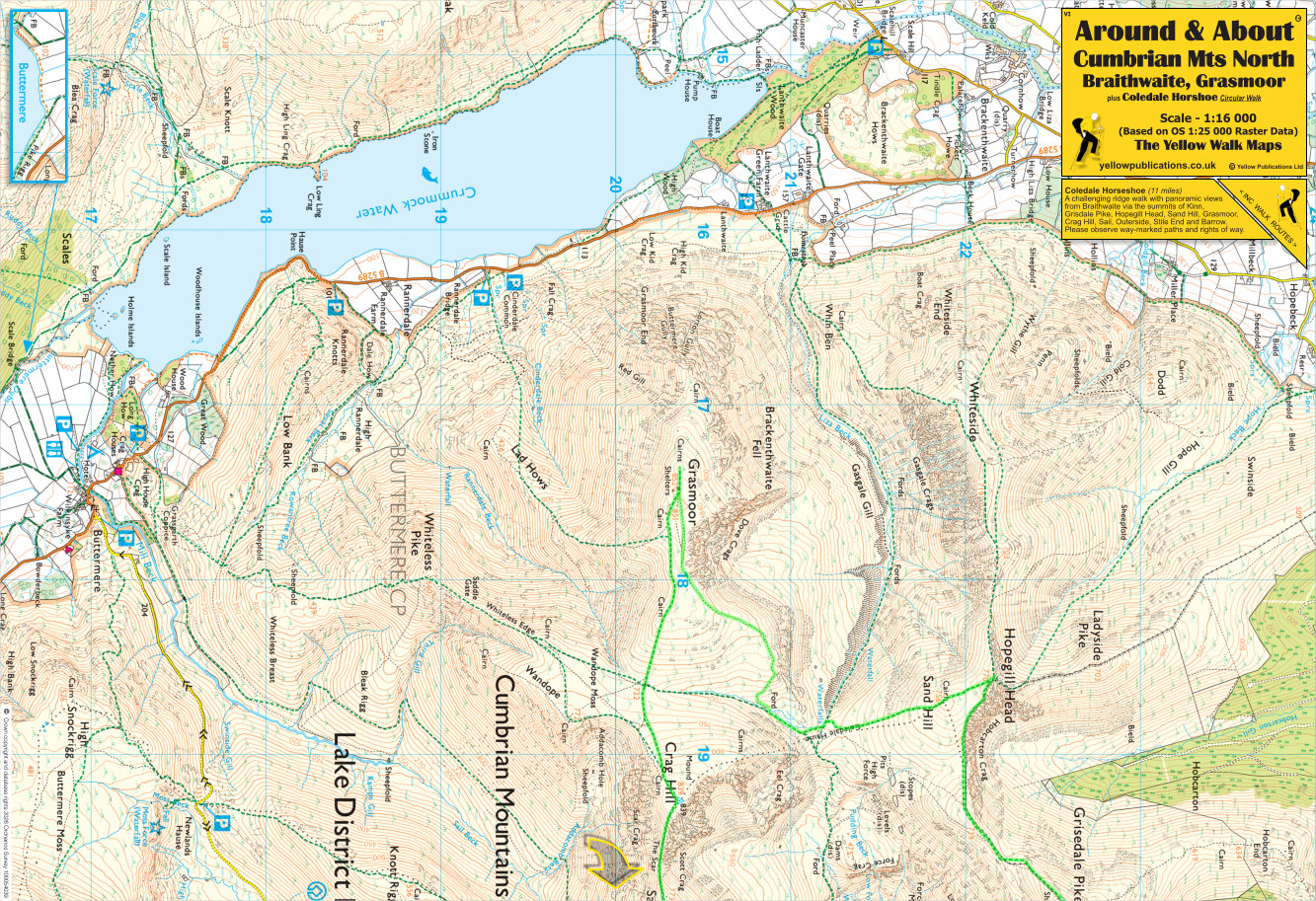 Cumbrian Mountains North, Braithwaite, Coledale Horseshoe & Grasmoor ...