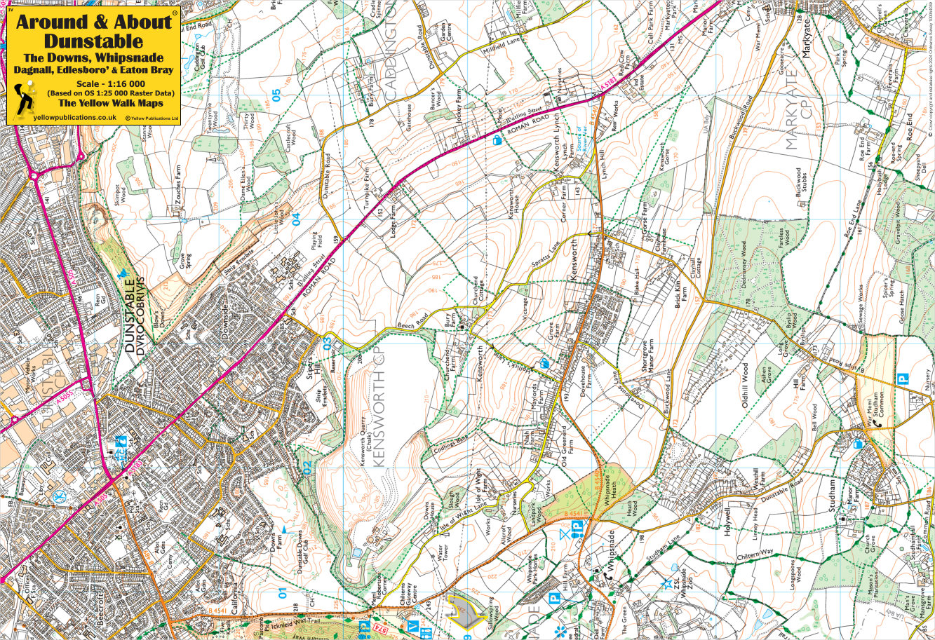 Dunstable, the Downs, Whipsnade, Dagnall, Edlesborough & Eaton Bray ...