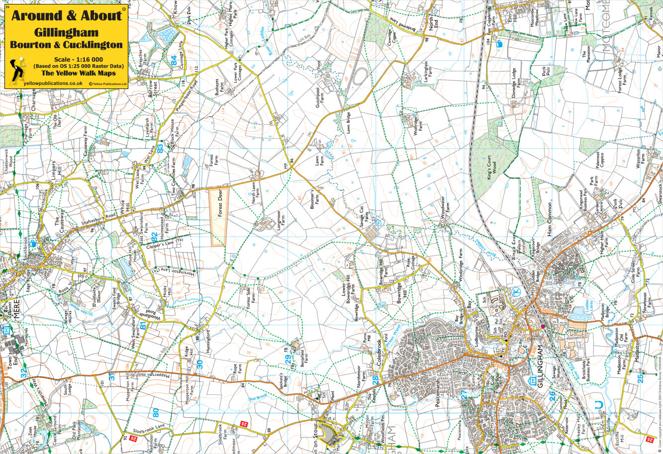 Gillingham, Bourton & Cucklington Walking Map
