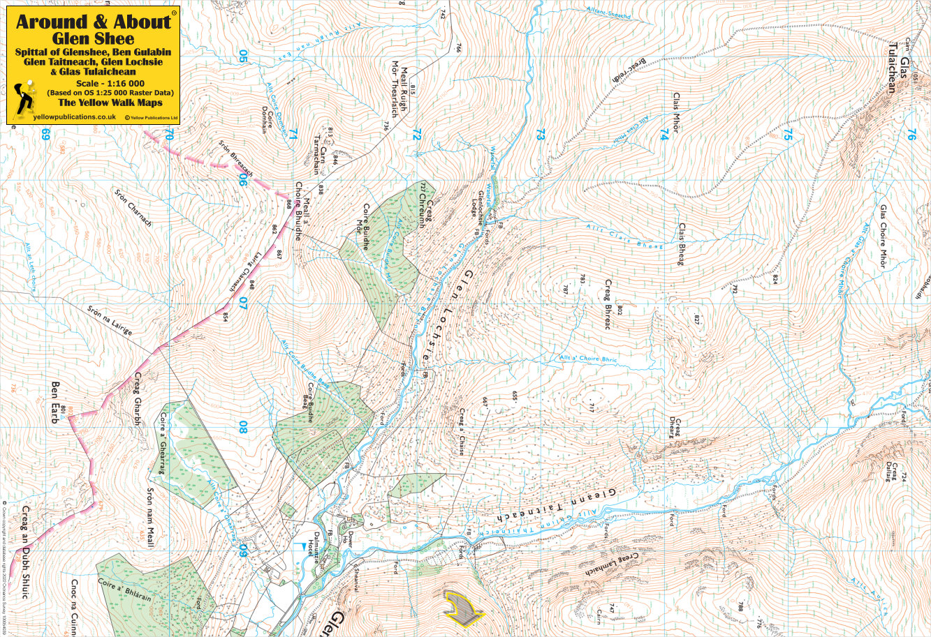 Glen Shee, Spittal of Glenshee, Ben Gulabin, Glen Taitneach, Glen ...