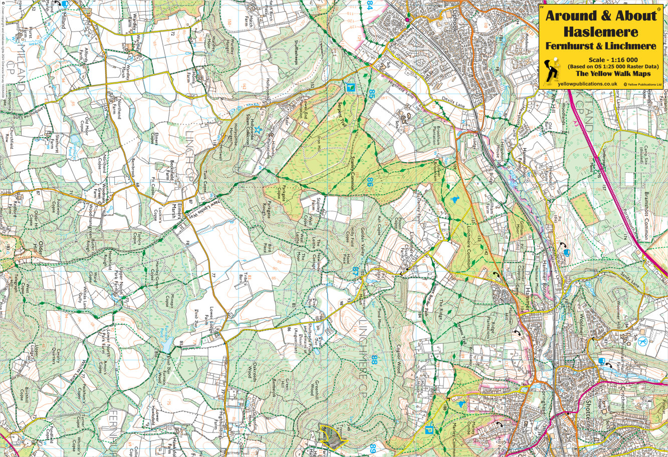 Haslemere Fernhurst & Linchmere Walking Map