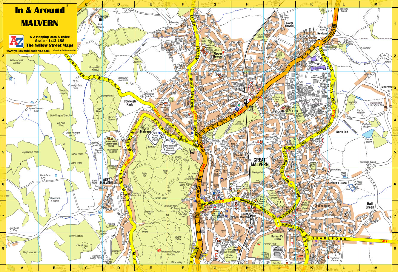 Malvern Street Map