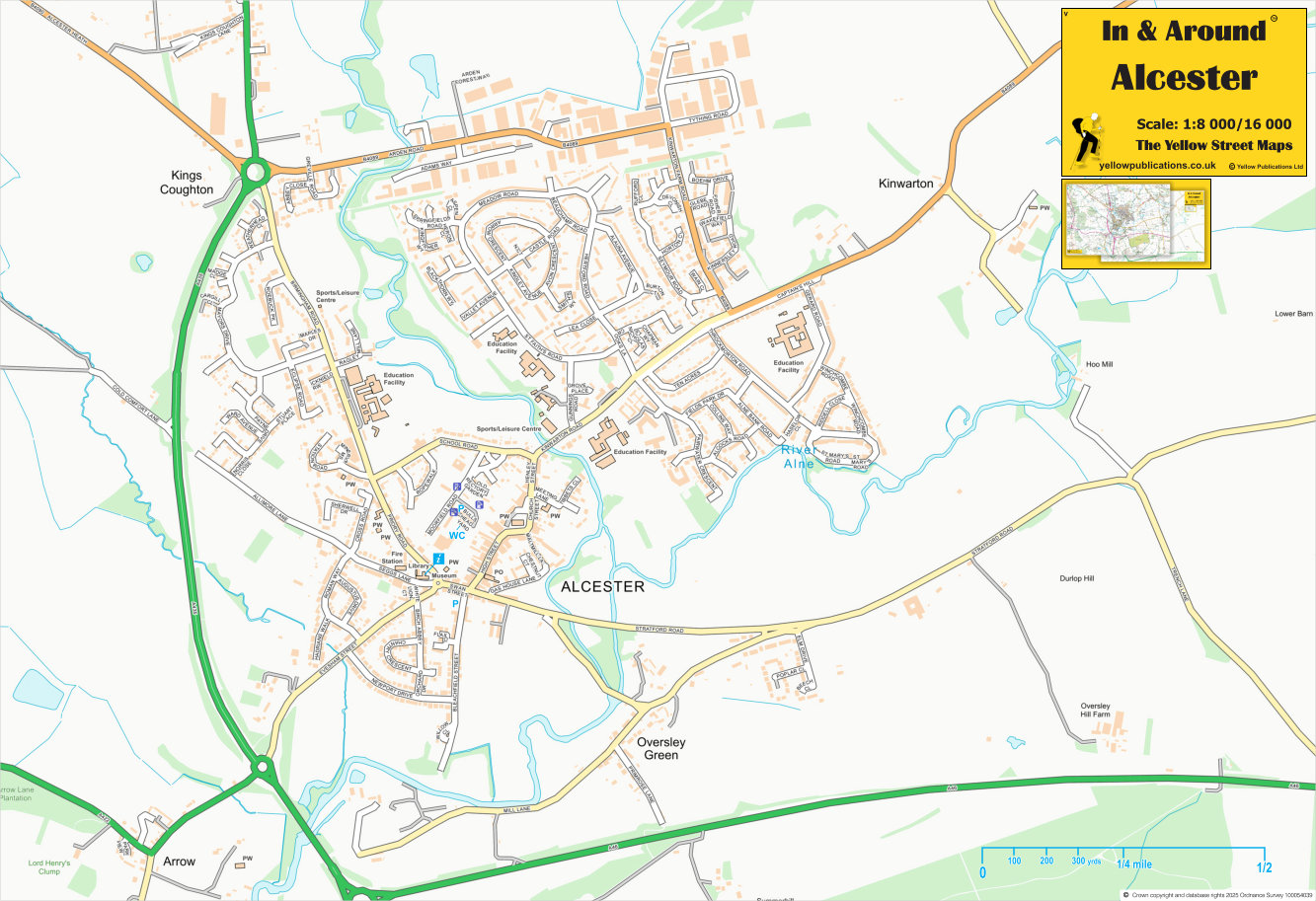 Alcester Street Map