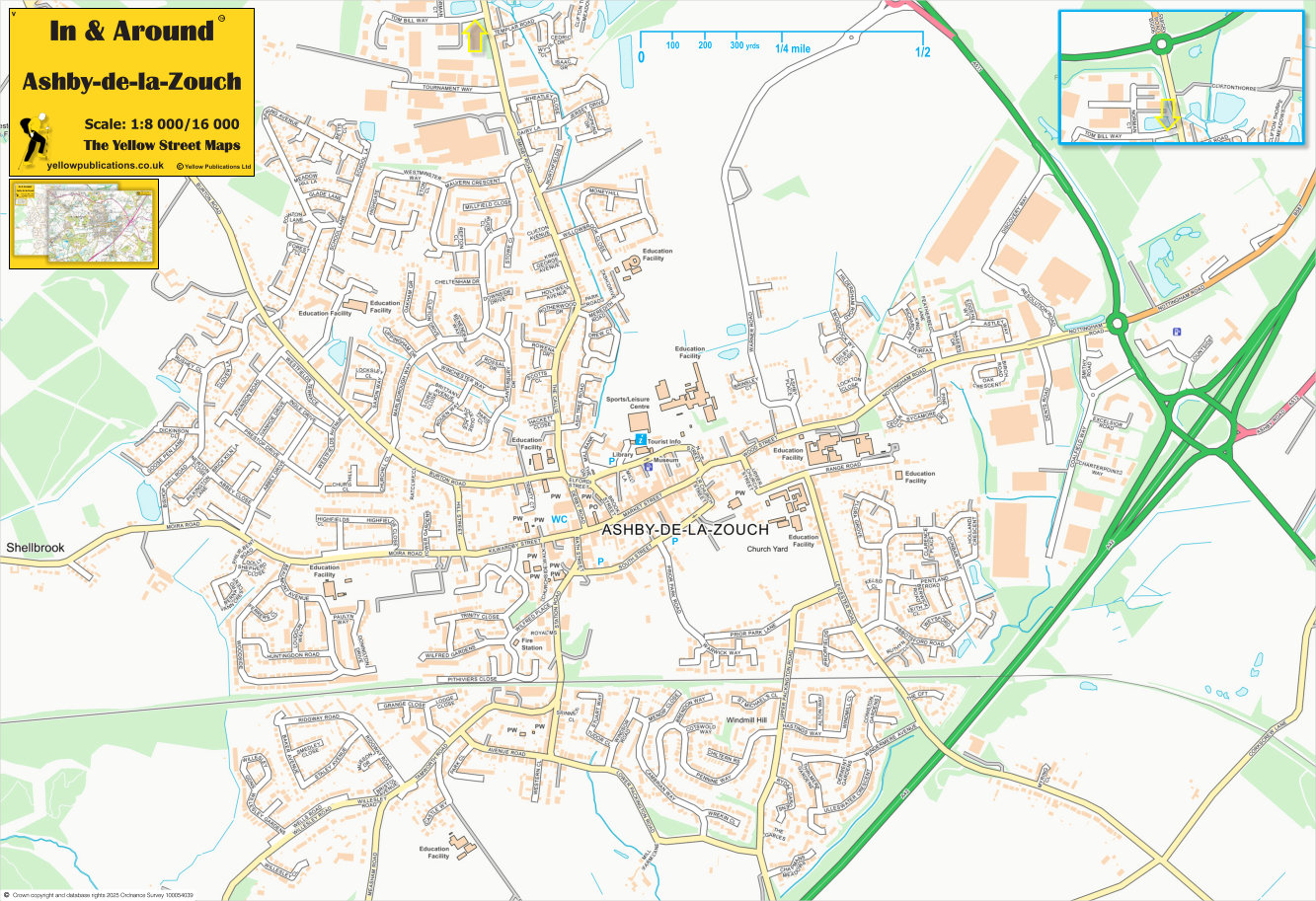 Ashby-de-la-Zouch Street Map