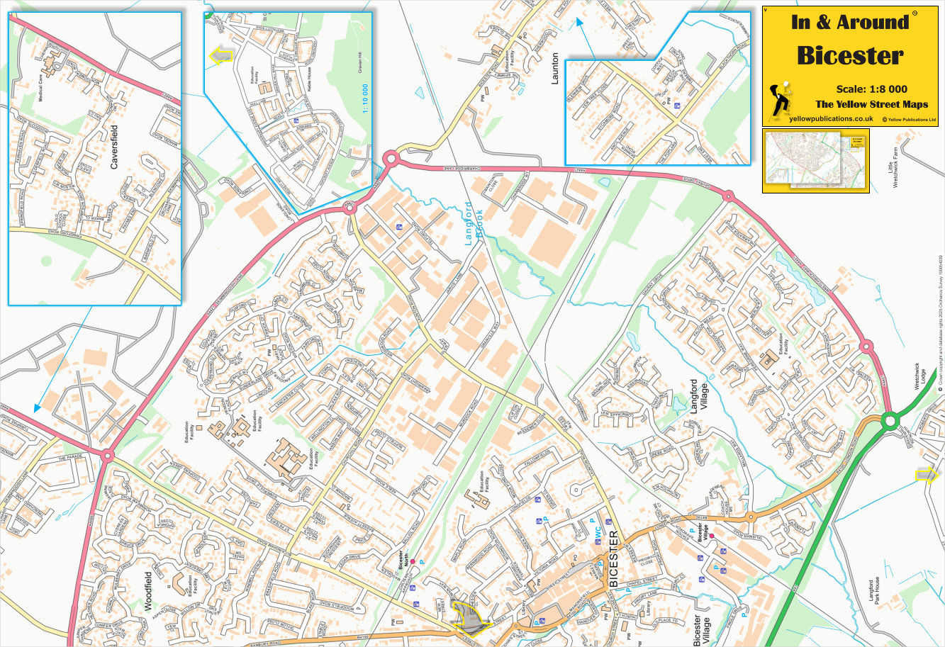 Bicester Street Map