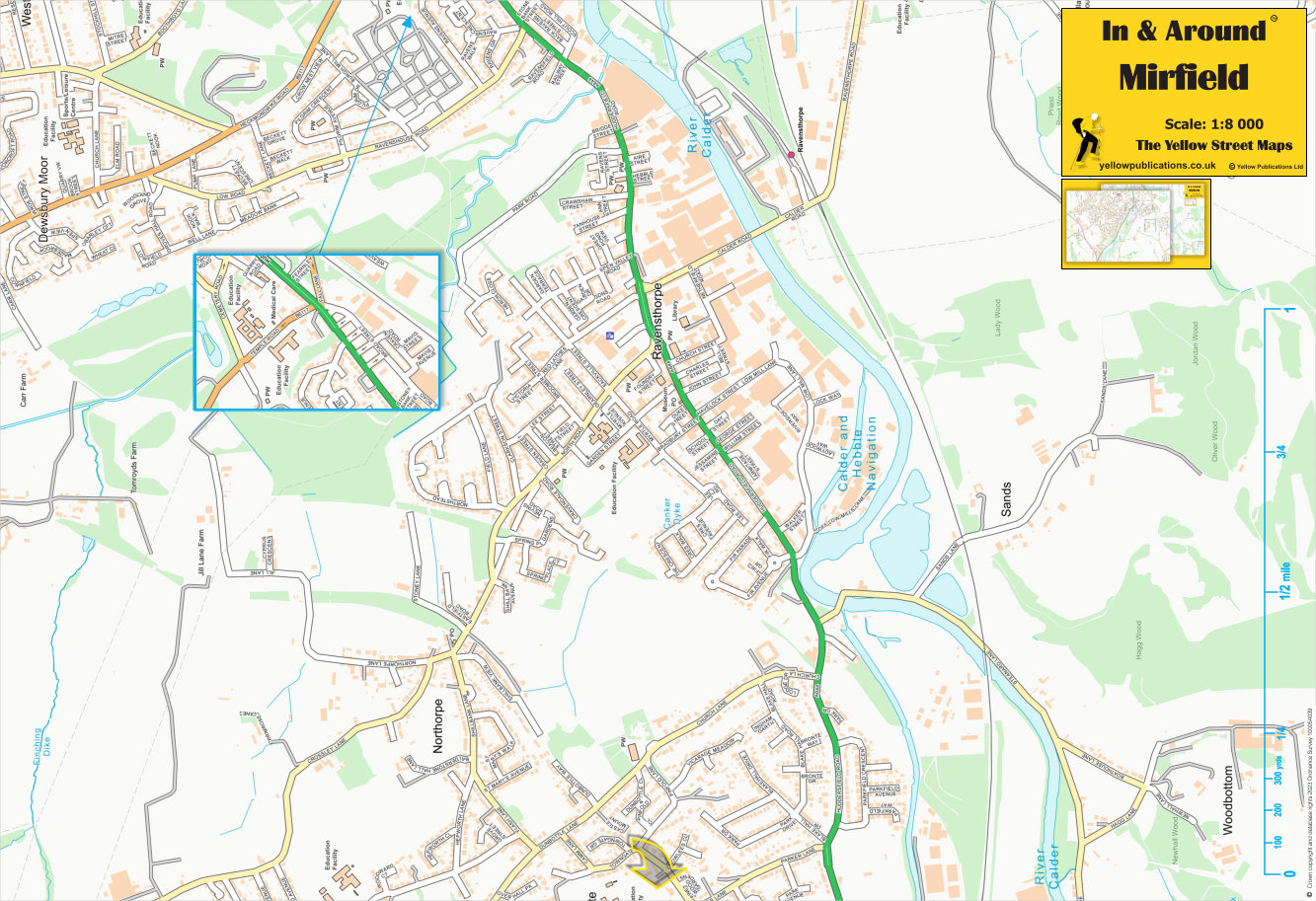 Mirfield Street Map