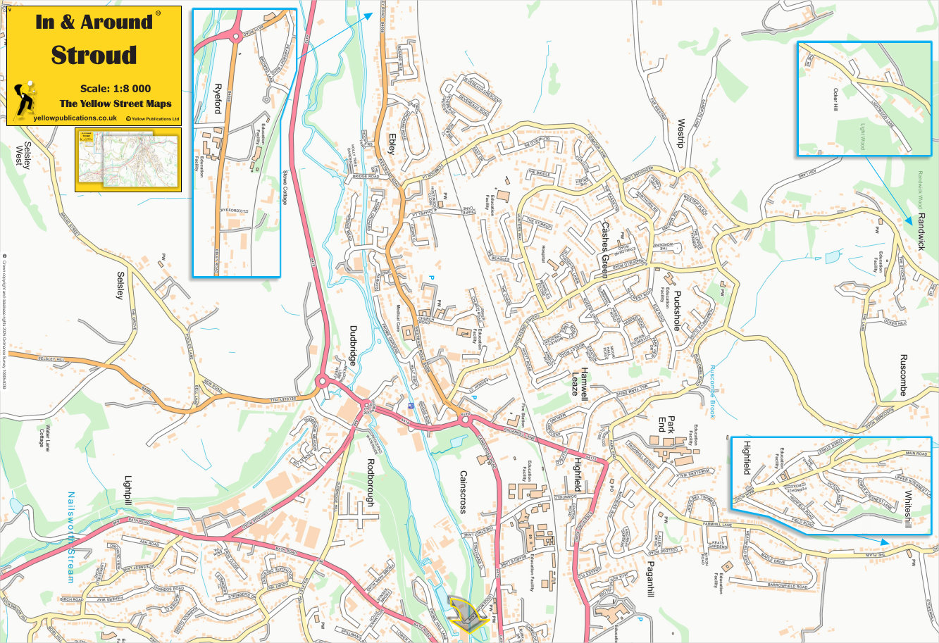 Stroud Street Map