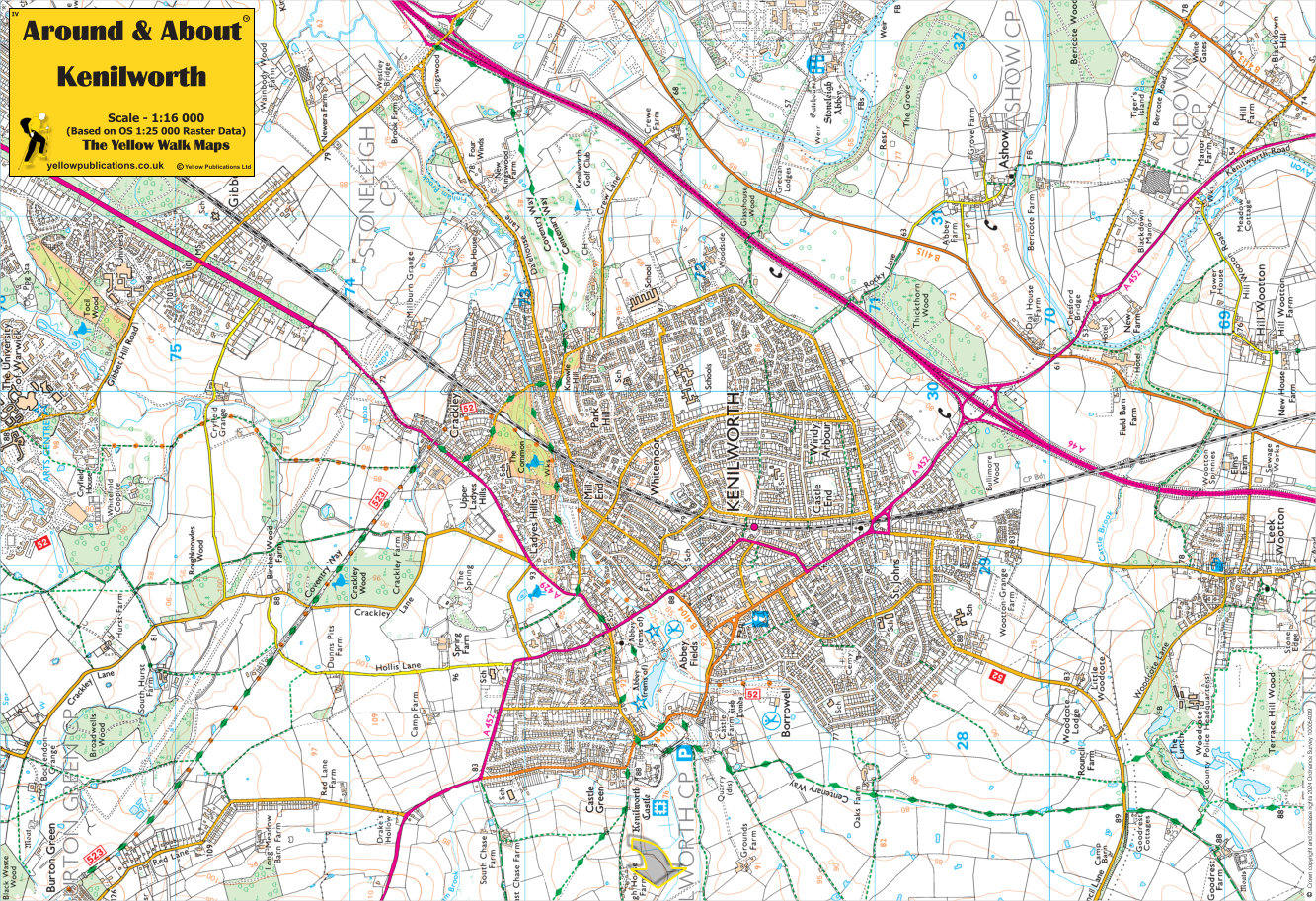 Kenilworth Walking Map