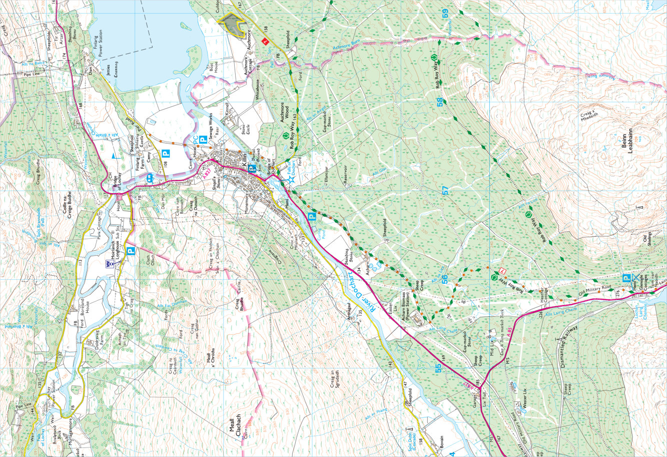 Loch Tay Scotland Map