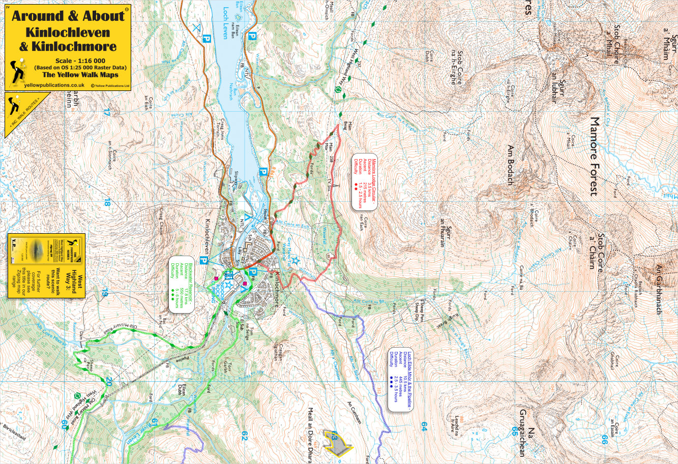 Kinlochleven & Kinlochmore Walking Map