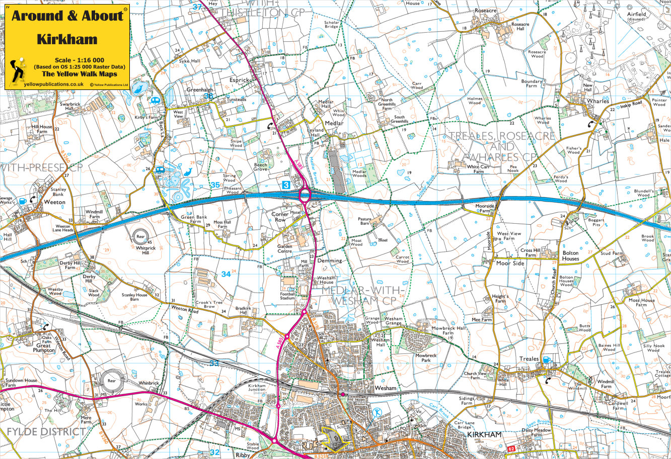 Kirkham Walking Map