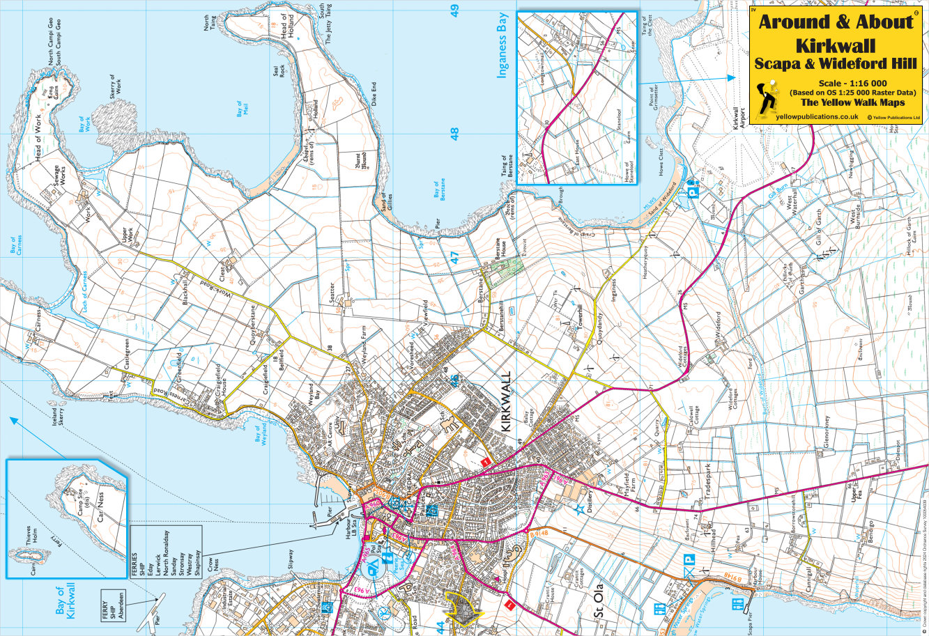 Kirkwall tourist map | Insiderpuj.com