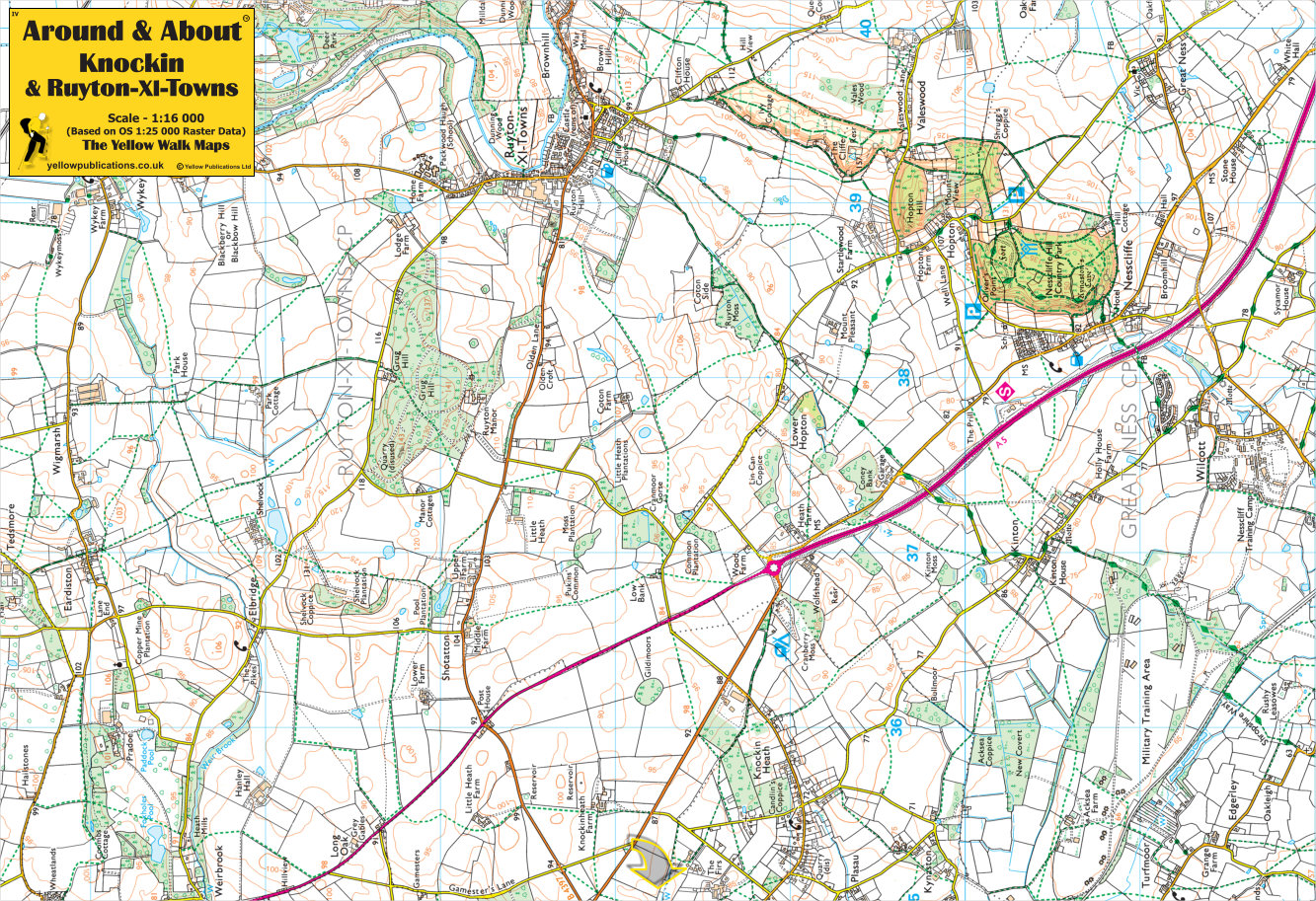 Knockin & Ruyton-XI-Towns Walking Map
