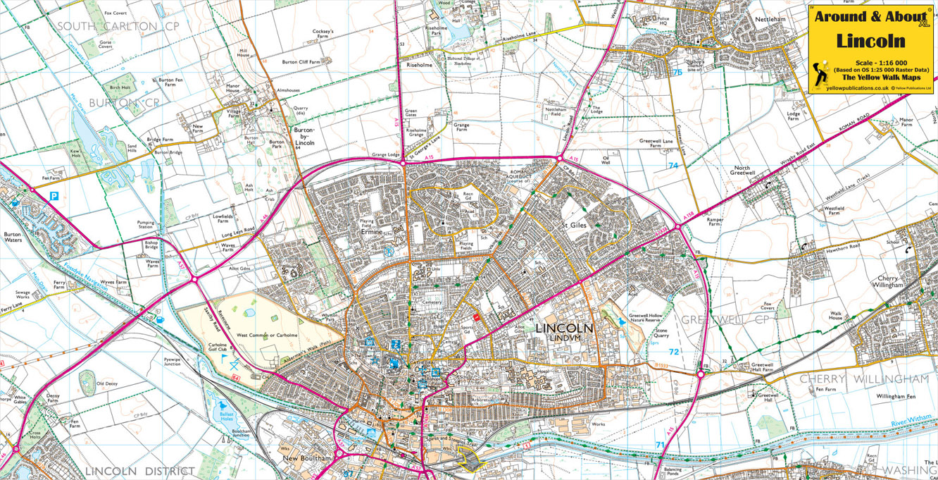 Lincoln 'XL' Walking Map