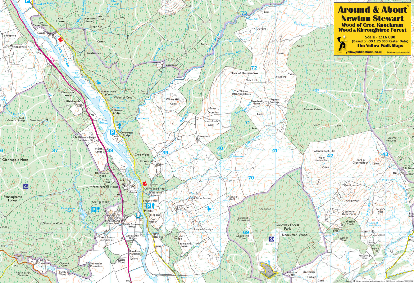Newton Stewart, Wood of Cree, Knockman Wood & Kirroughtree Forest ...