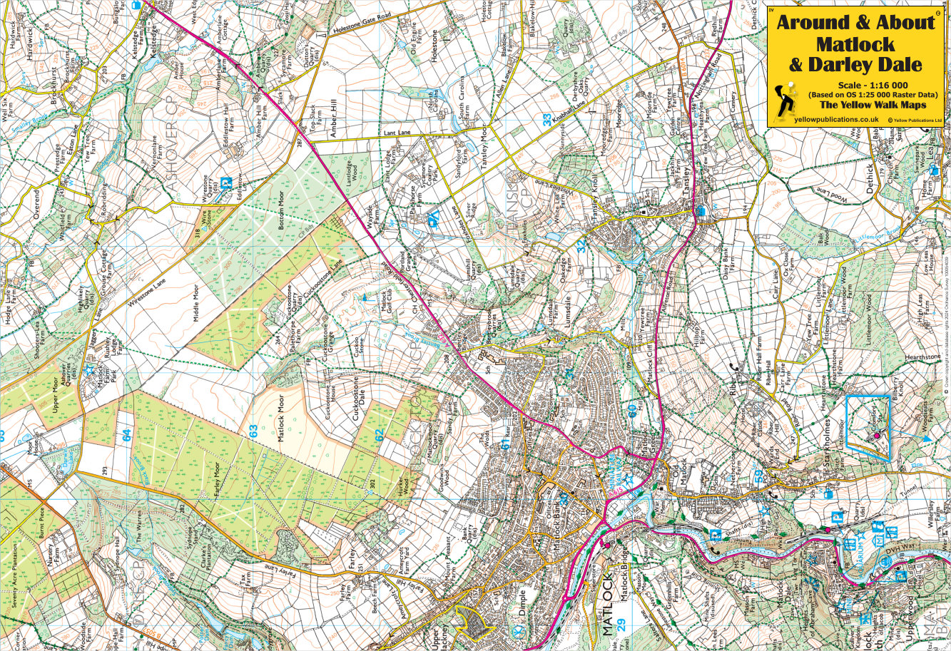 Matlock & Darley Dale Walking Map
