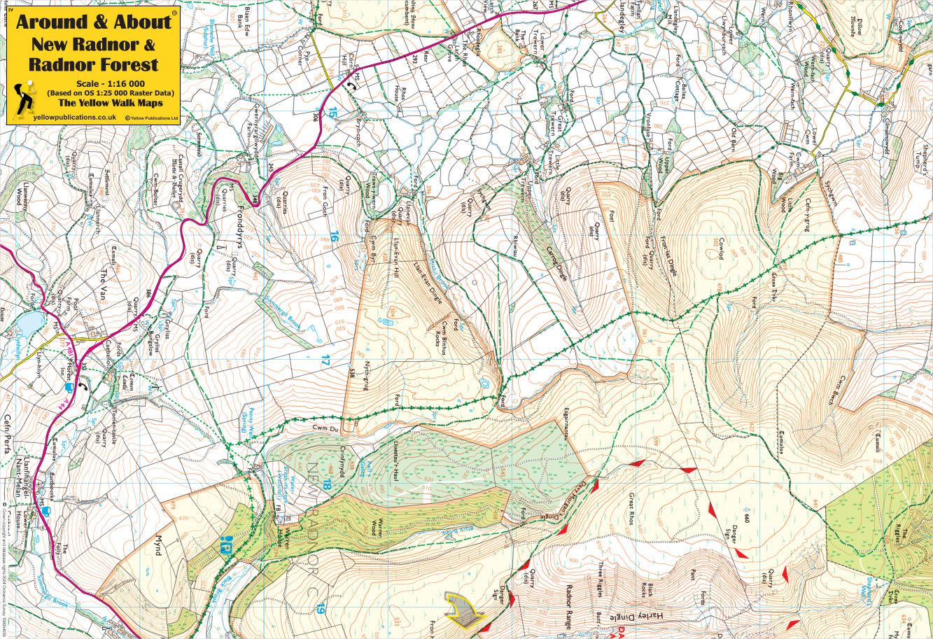 New Radnor & Radnor Forest Walking Map