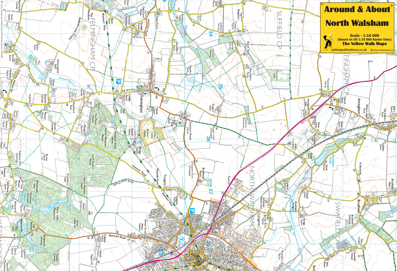 North Walsham Walking Map