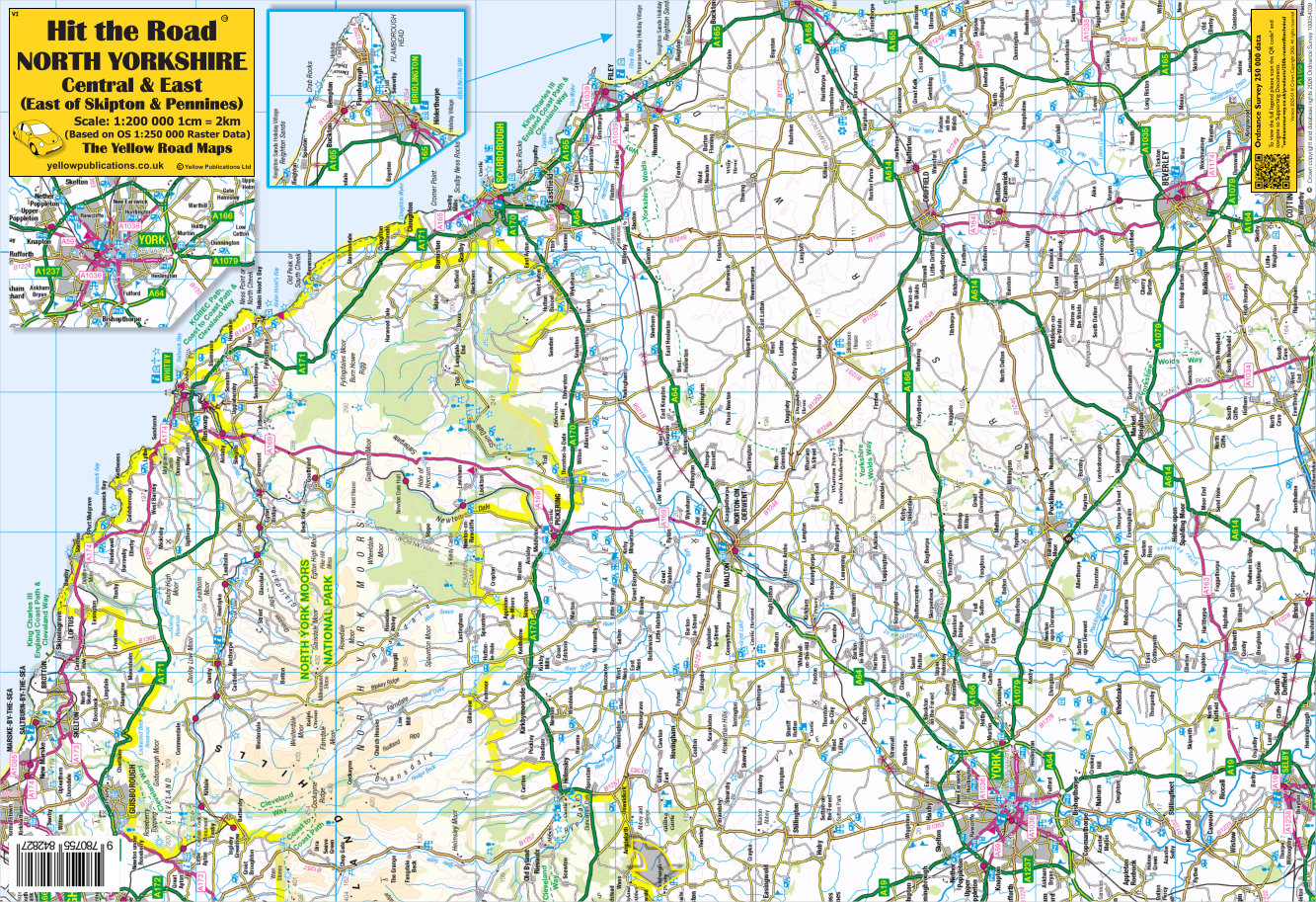 North Yorkshire Road Map