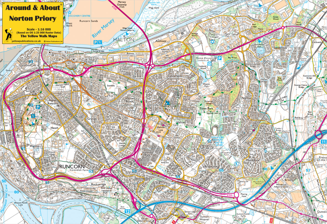 Norton Priory Walking Map