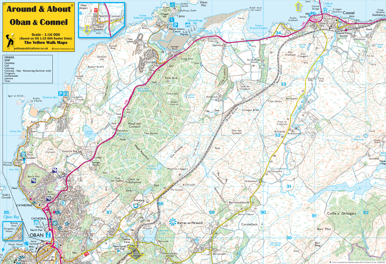 Oban & Connel Walking Map