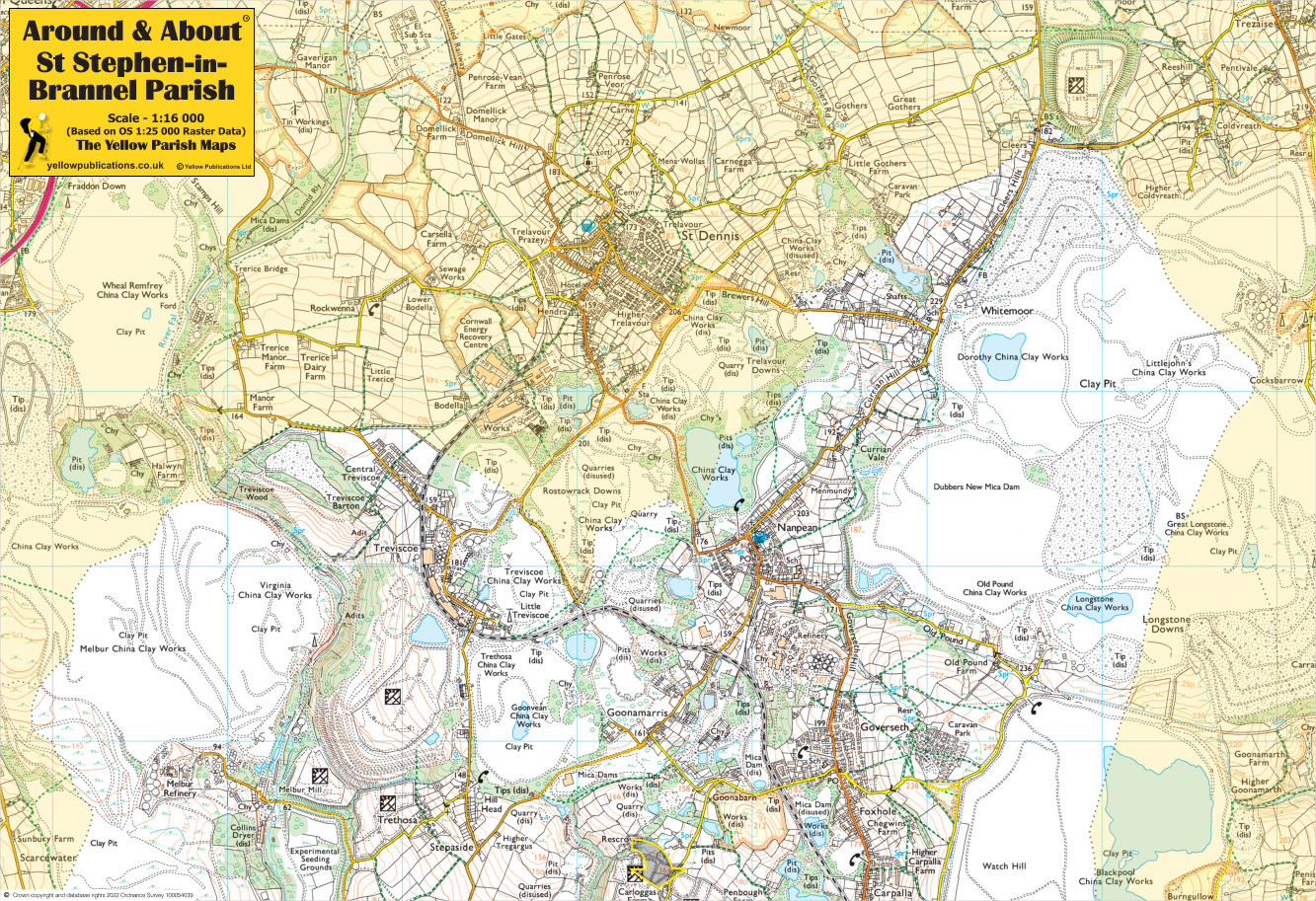 St Stephen-in-Brannel Parish Map