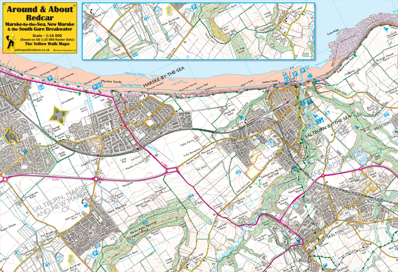 Redcar, Marske-by-the-Sea, New Marske & the South Gare Breakwater ...