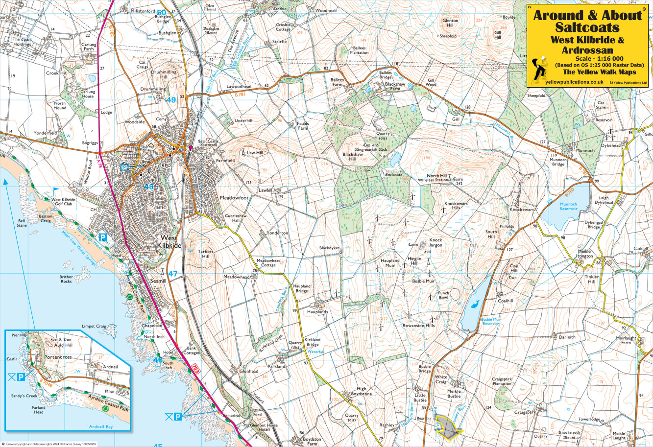 Saltcoats, West Kilbride & Ardrossan Walking Map