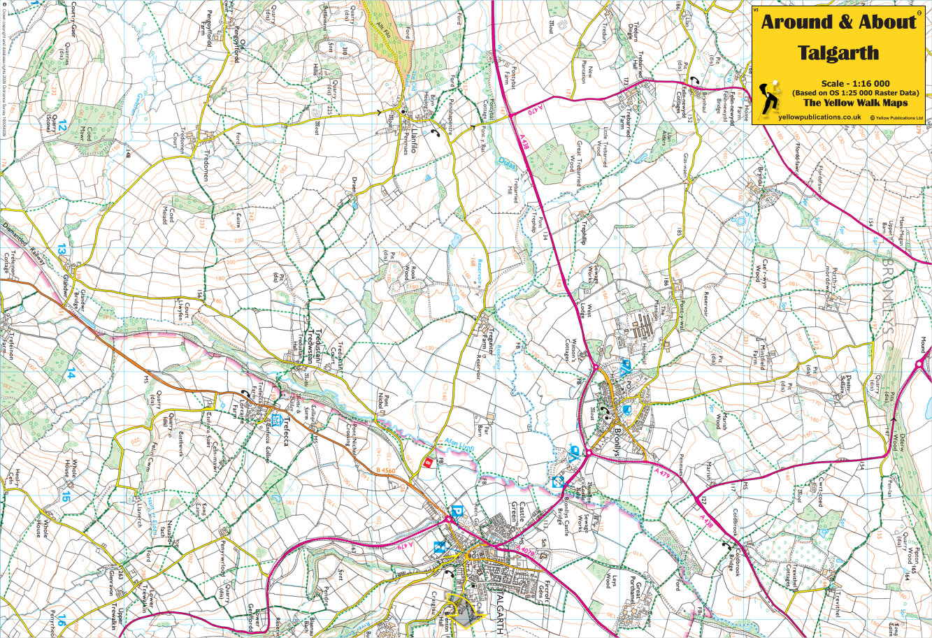 Talgarth Walking Map