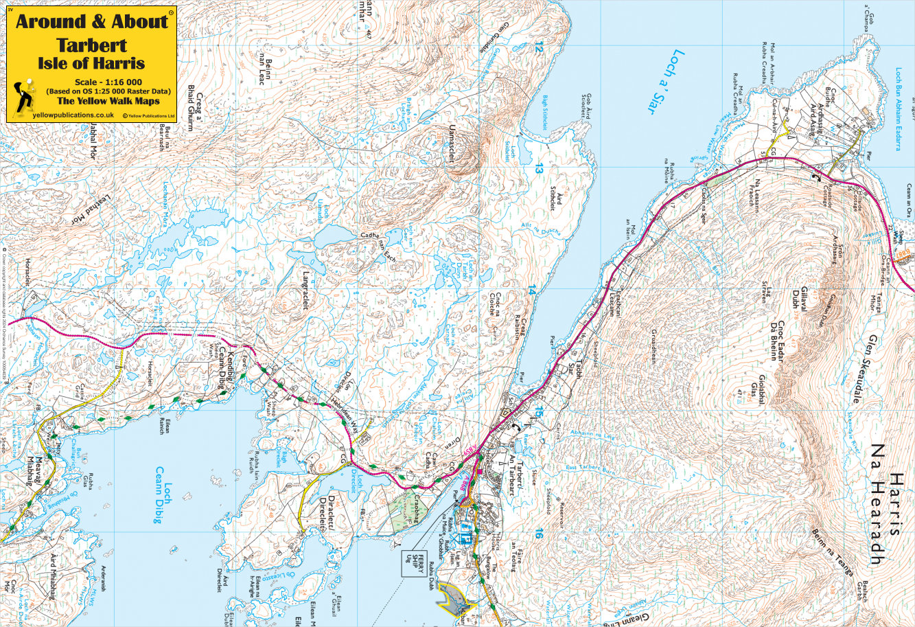 Tarbert, Isle of Harris Walking Map