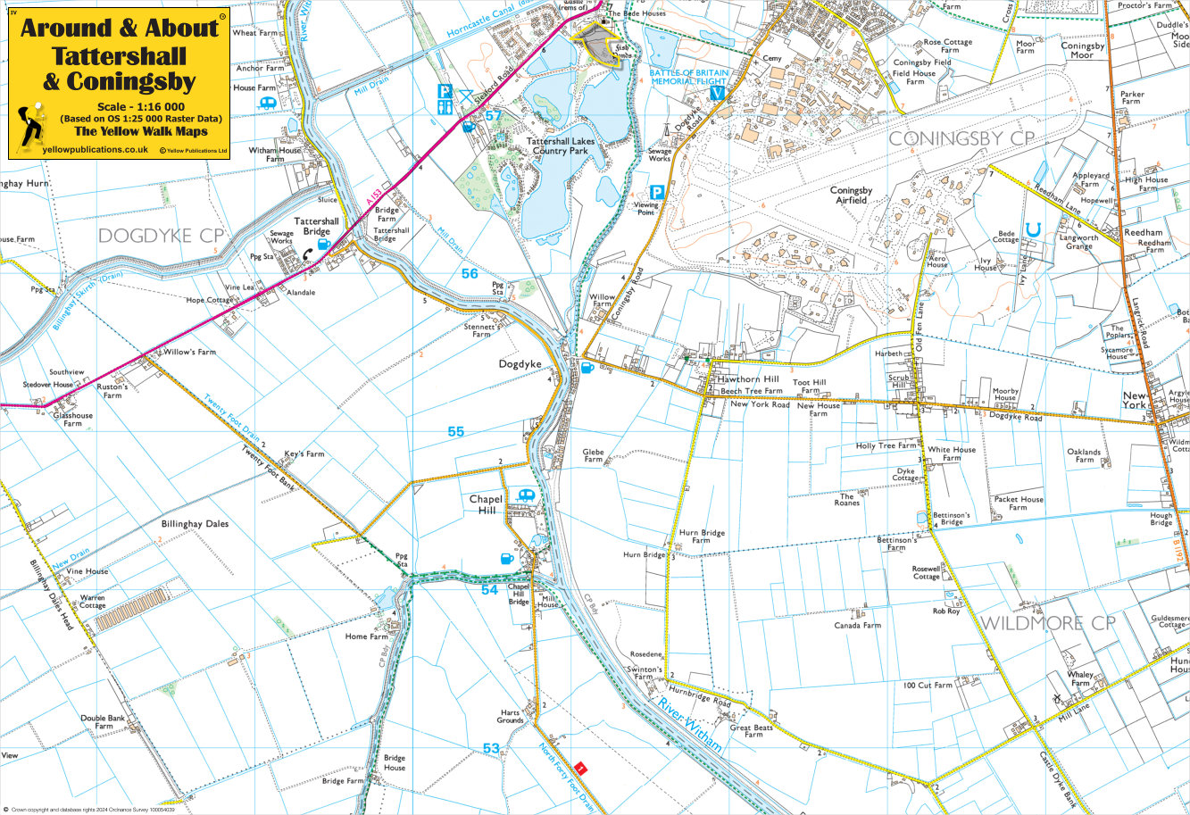 Tattershall & Coningsby Walking Map