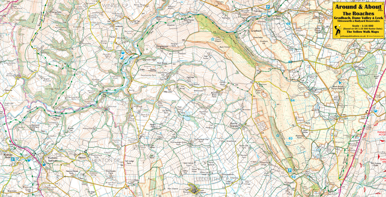 The Roaches, Gradbach, Dane Valley, Leek, Tittesworth & Rudyard ...