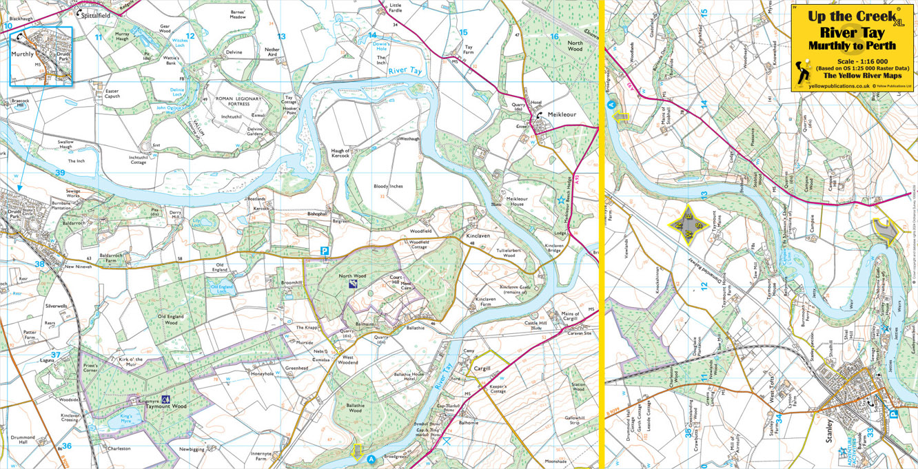 River Tay 3: Murthly to Perth - XL Map
