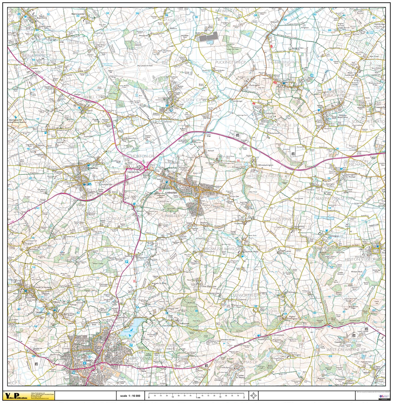 Ilminster Wall Map